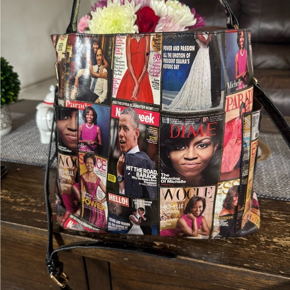 Bags | Michelle Obama Magazine Cover Womens Bag | Poshmark